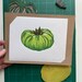 Heirloom Tomato Linocut Print | Hand Made Print | Garden Print | Fried ...