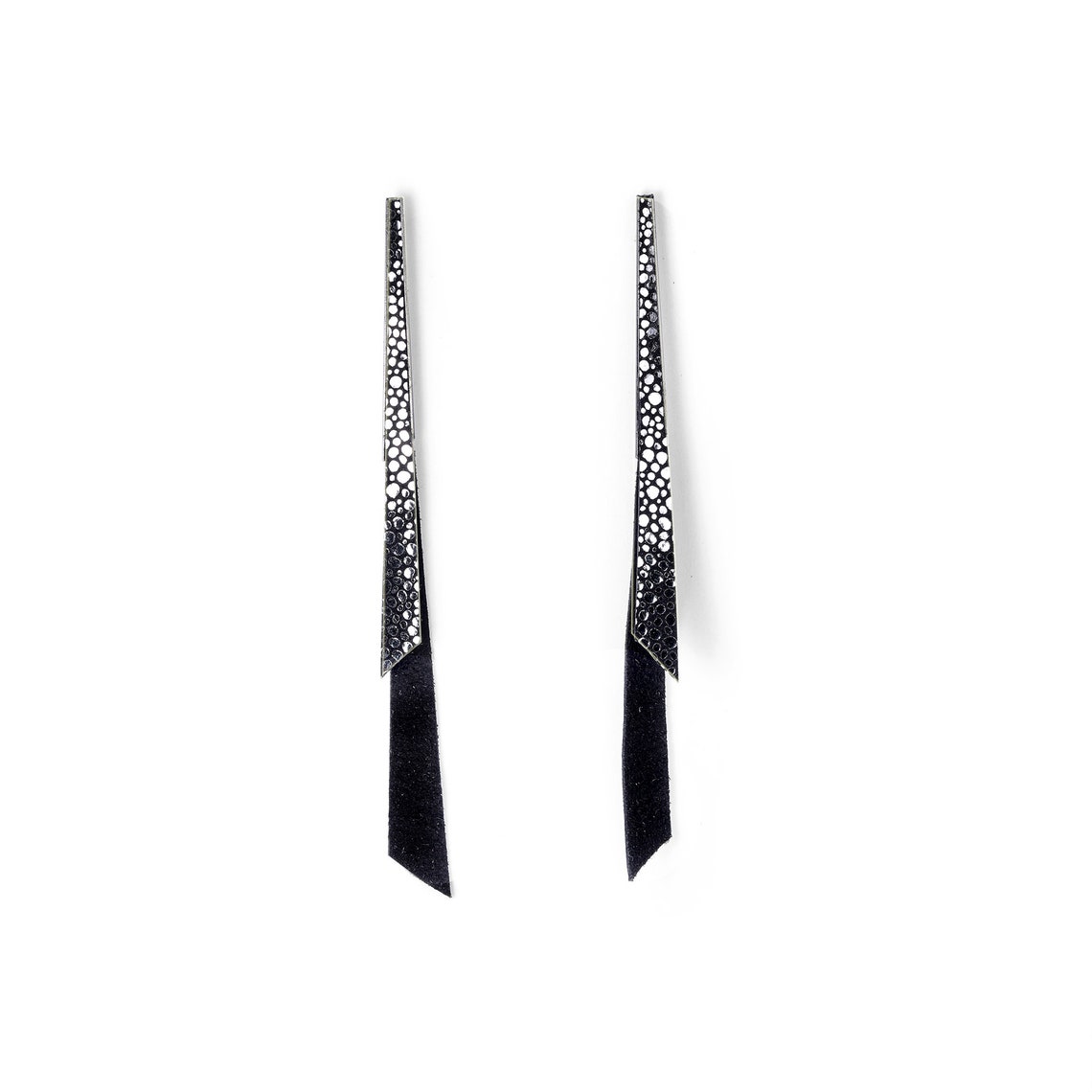 Long Dangle Earrings Extra Long Earrings Silver Statement - Etsy