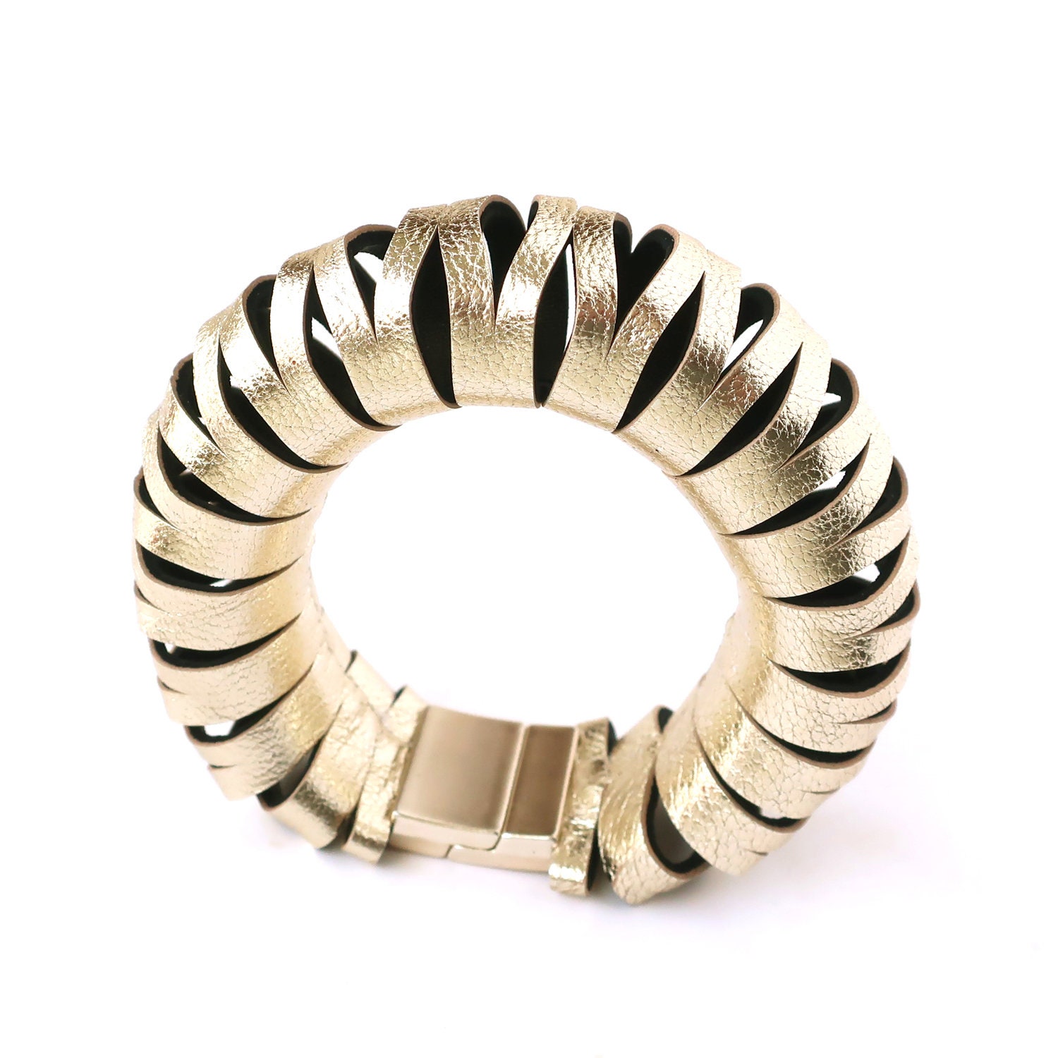 Large Gold Bracelet Avant-garde Bracelet Bracelet for Women - Etsy