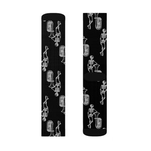 Skeleton With a Tuba Socks Marching Band Teen Gift Director Gift Men ...