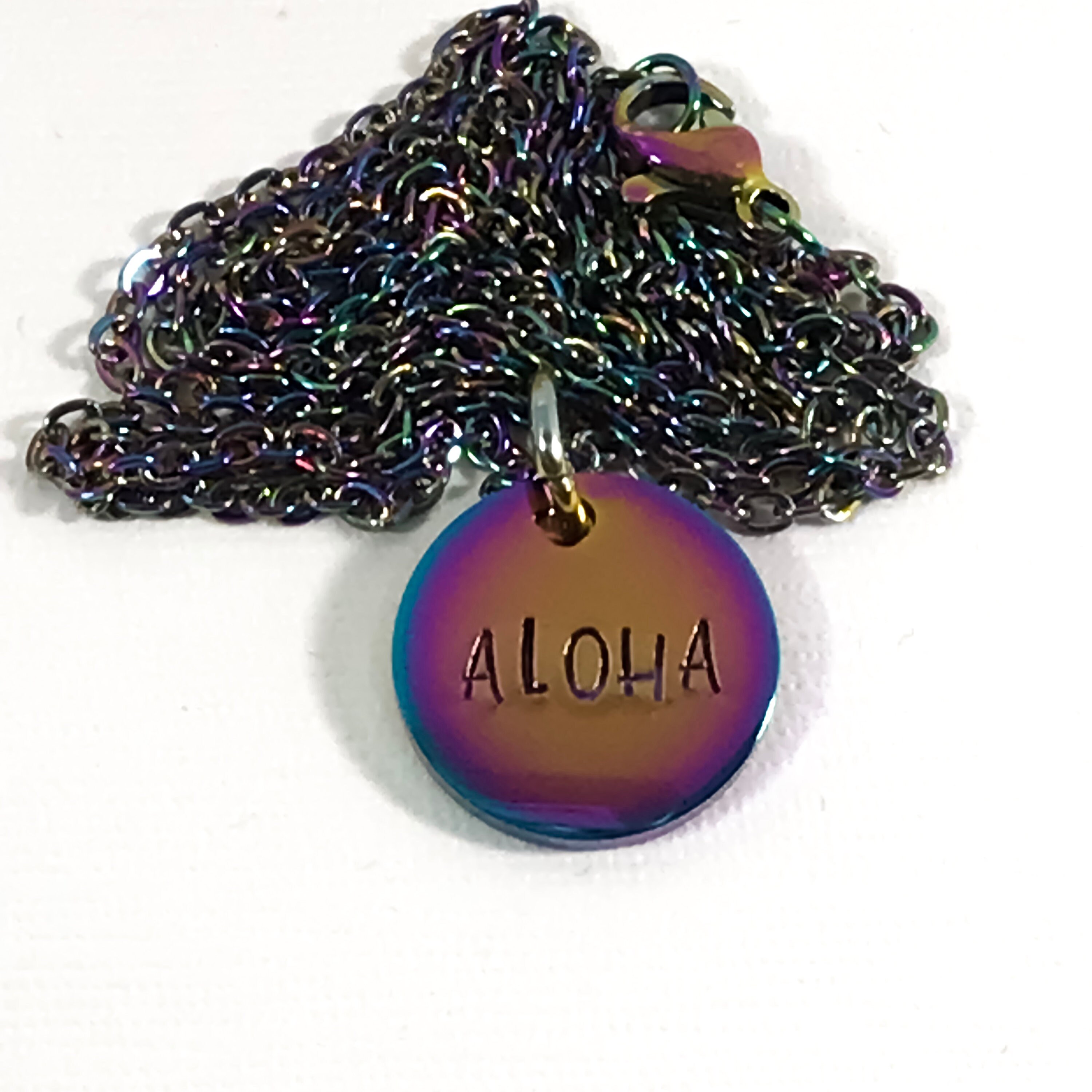 Aloha Necklace Hawaiian Jewelry Anniversary Gift for - Etsy UK