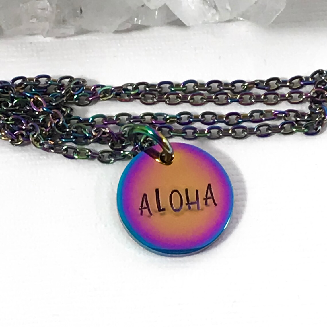 Aloha Necklace Hawaiian Jewelry Anniversary Gift For | Etsy