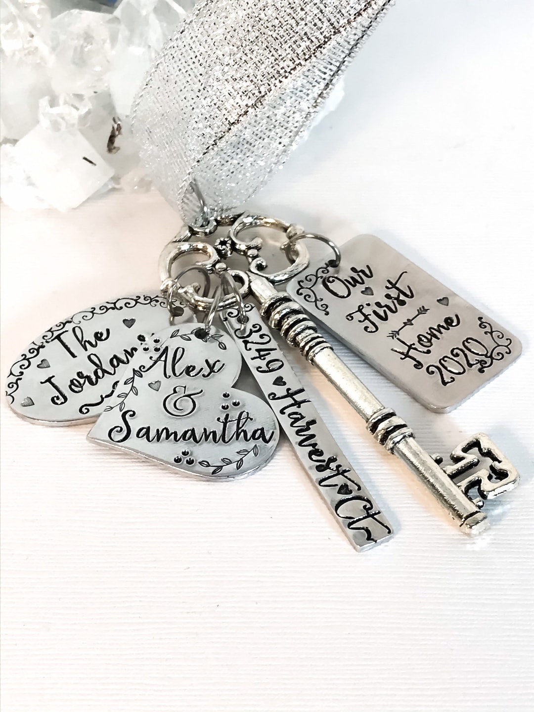 Our First Home Key - Personalized Gift - Velvet Bag - Our New Home - My ...