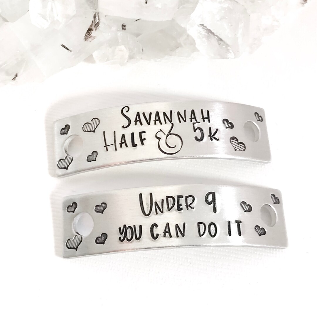 Custom Marathon Runner Tags - Training Shoe Tag - Shoe Charms - Breast ...