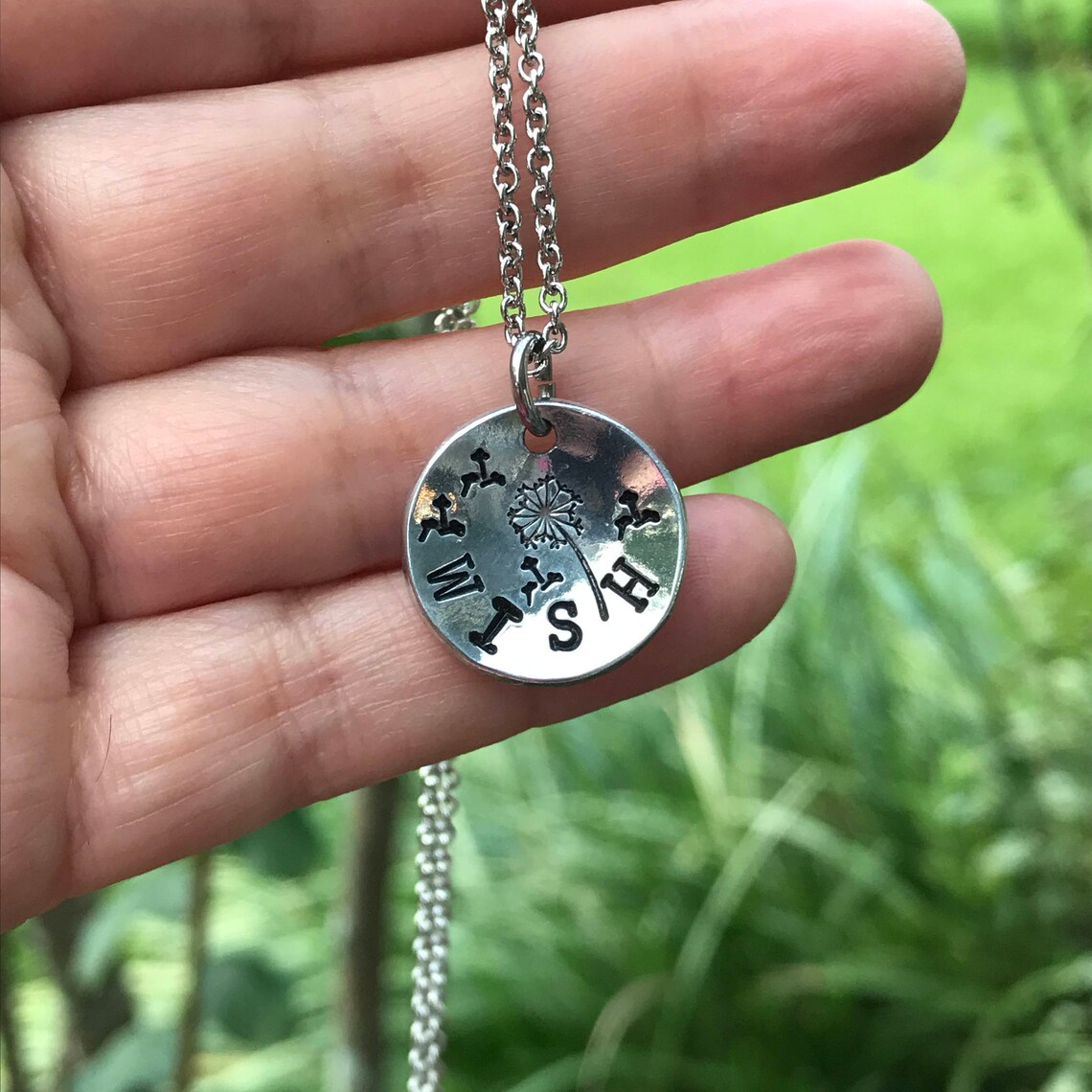 Dandelion Wish Necklace - Military Brat Charm - Make A Wish Charm ...