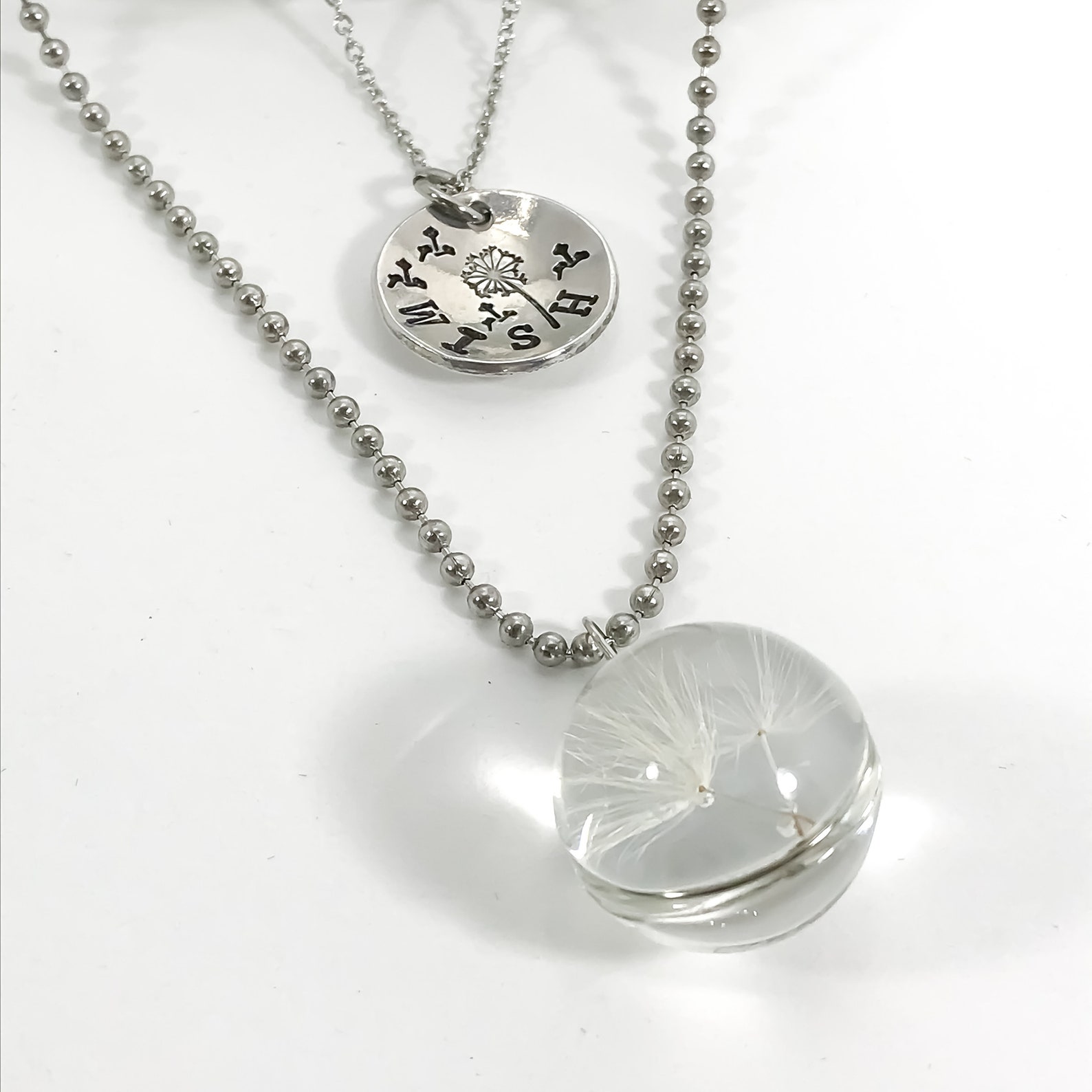 Dandelion Wish Necklace - Military Brat Charm - Make A Wish Charm ...