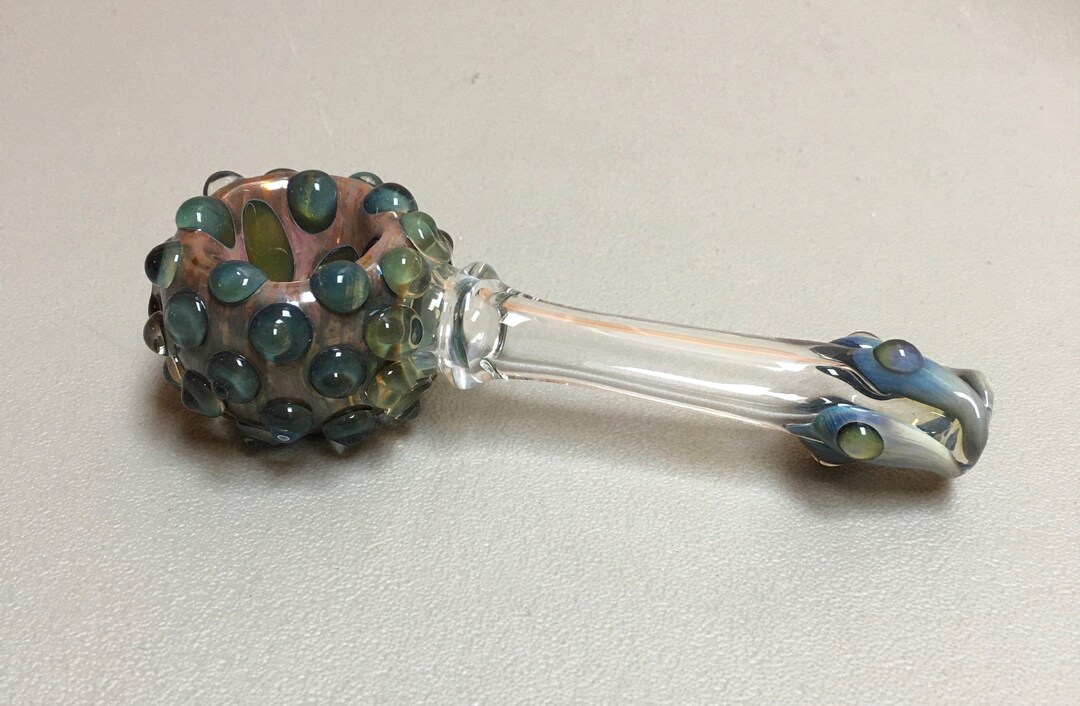 Glass Tobacco Pipe - Bumpy - Spoon Pipe Ernst Glass - Etsy