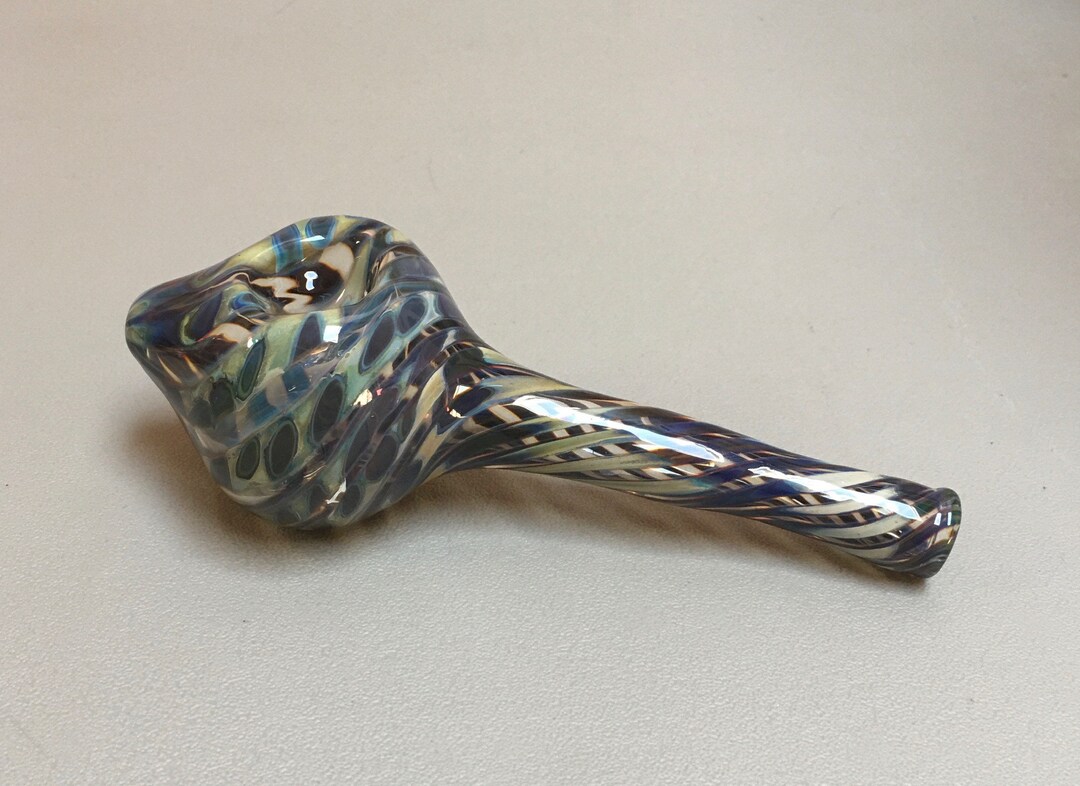 Glass Tobacco Pipe Eta Waves Bulbous Spoon Pipe - Etsy UK