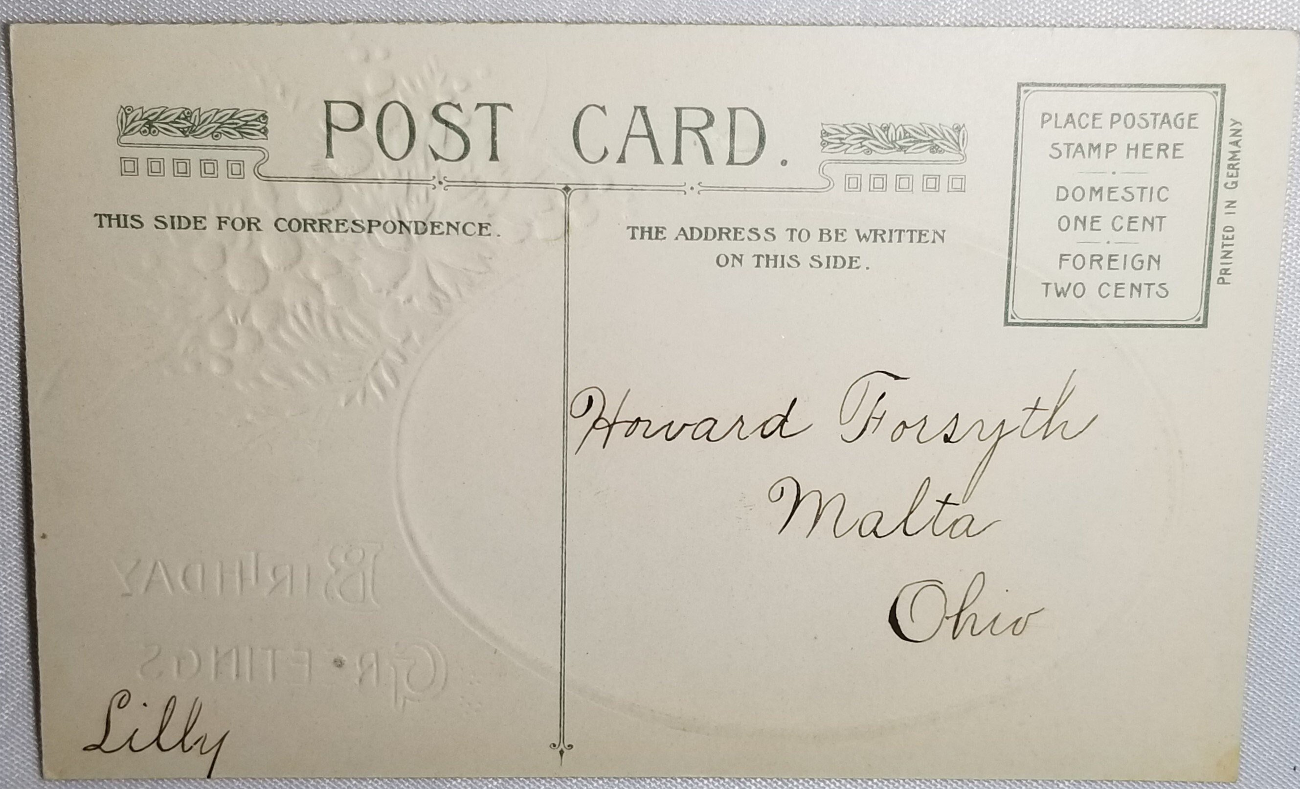 John Winsch Birthday Postcard Edwardian Dressed Woman Driving Car - Etsy