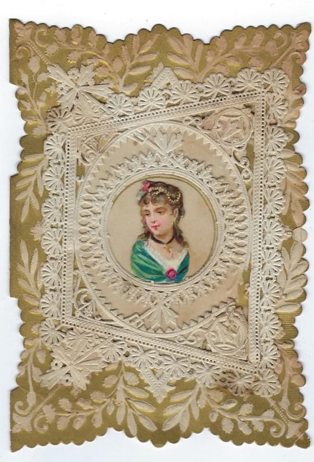 Antique Victorian Paper Lace Valentine Card W/ Poem - Etsy
