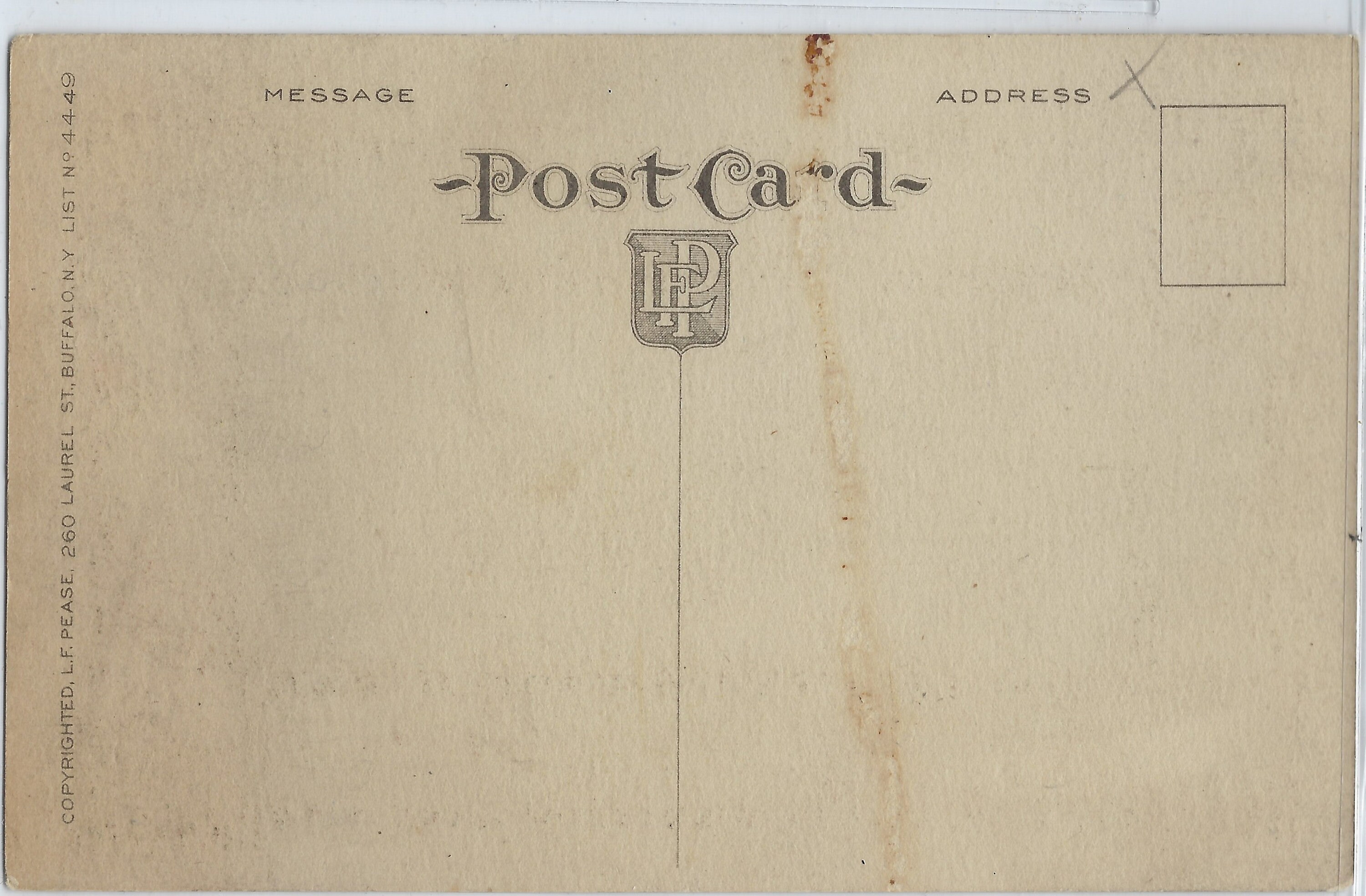 Vintage Postcard Arts & Crafts Rust Poem by LF Pease Flower | Etsy