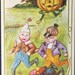 Halloween Postcard JOL Man Chasing Elves Down Hill Gold - Etsy