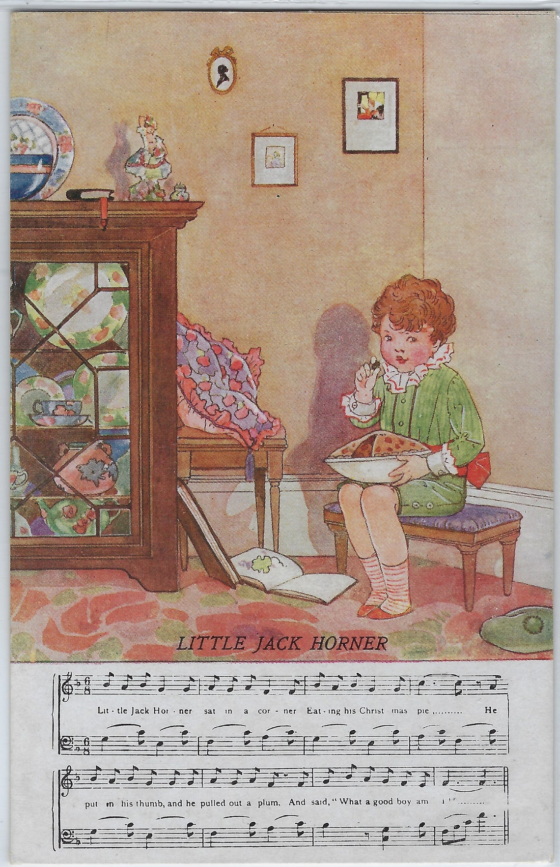 Little Jack Horner English Nursery Rhymes Postcard Series 44 - Etsy