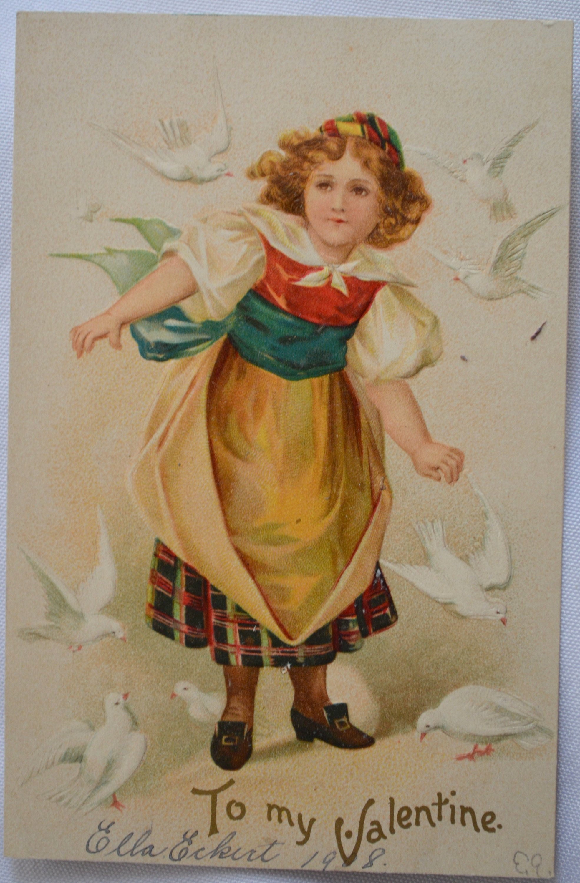 Valentine Postcard Artist Ellen Clapsaddle International Art | Etsy