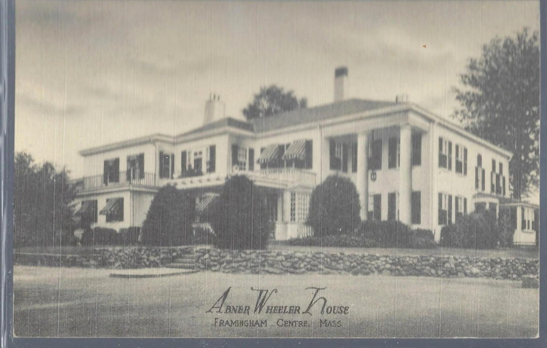 Abner Wheeler House Framingham Center Massachusetts MA Linen - Etsy