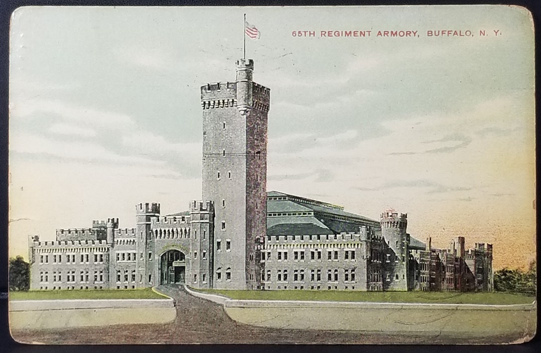 65th Regiment Armory Buffalo NY 1909 Photo Postcard - Etsy