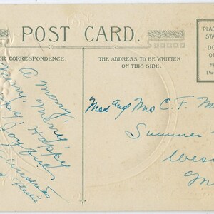 Christmas Postcard Poem and Portrait of Lowell John Winsch Publishing ...