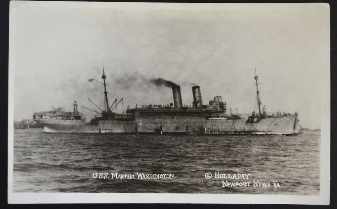 USS Martha Washington Troop Ship: WWI Era Real Photo Postcard - Etsy