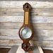Vintage Traditional Carved Solid Oak Mercurial Barometer Wall Hanging ...