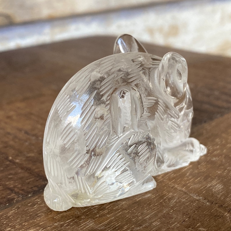 Antique Chinese Hand Carved Rock Crystal Rat Netsuke Marked - Etsy