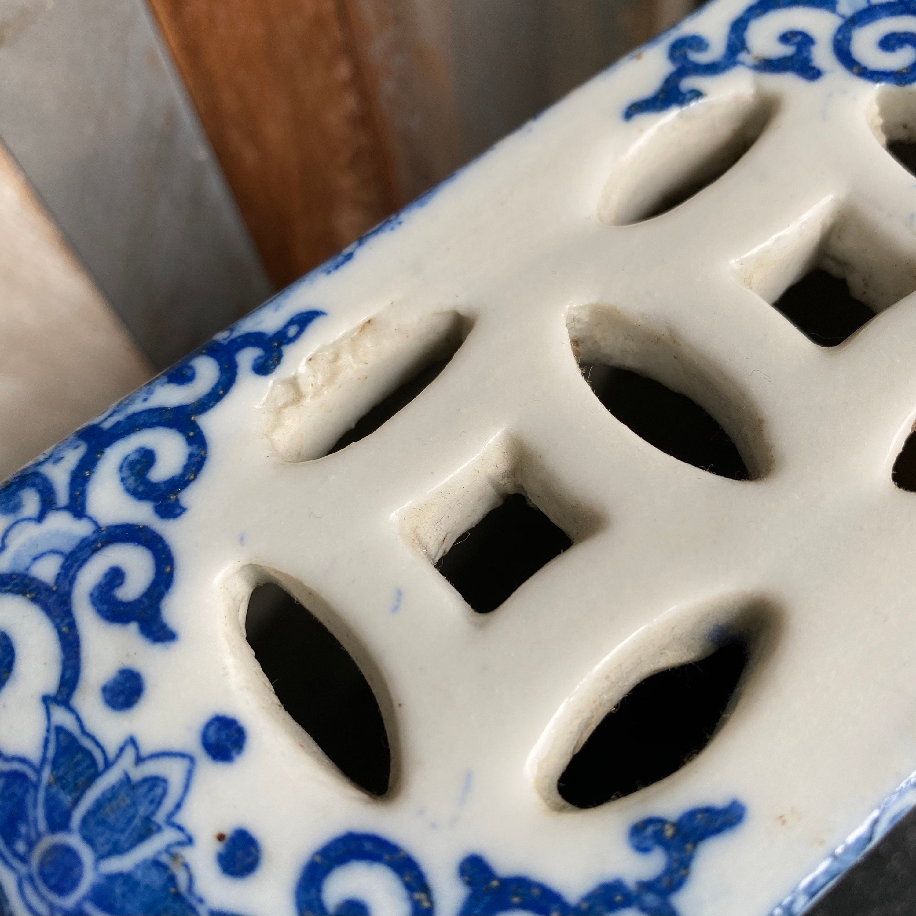 Antique 1800s Chinese Qing Dynasty Opium Pillow Blue and White - Etsy