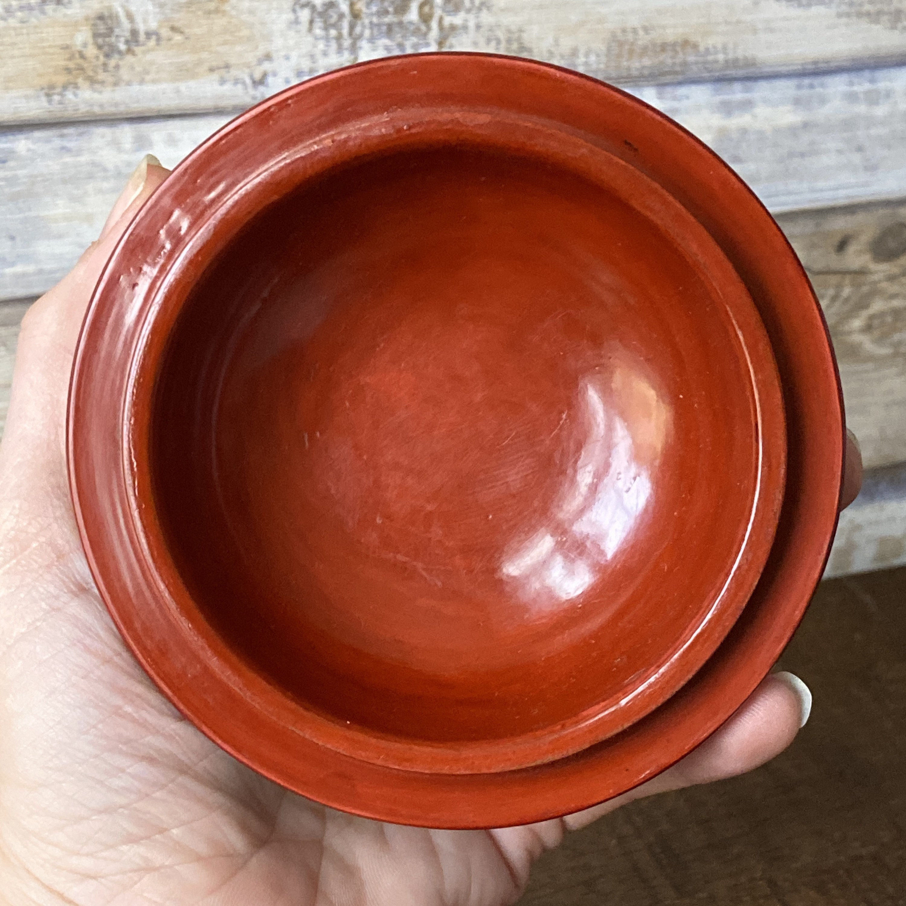 Vintage Hand Painted Japanese Lacquer Round Box Red Black Deer | Etsy