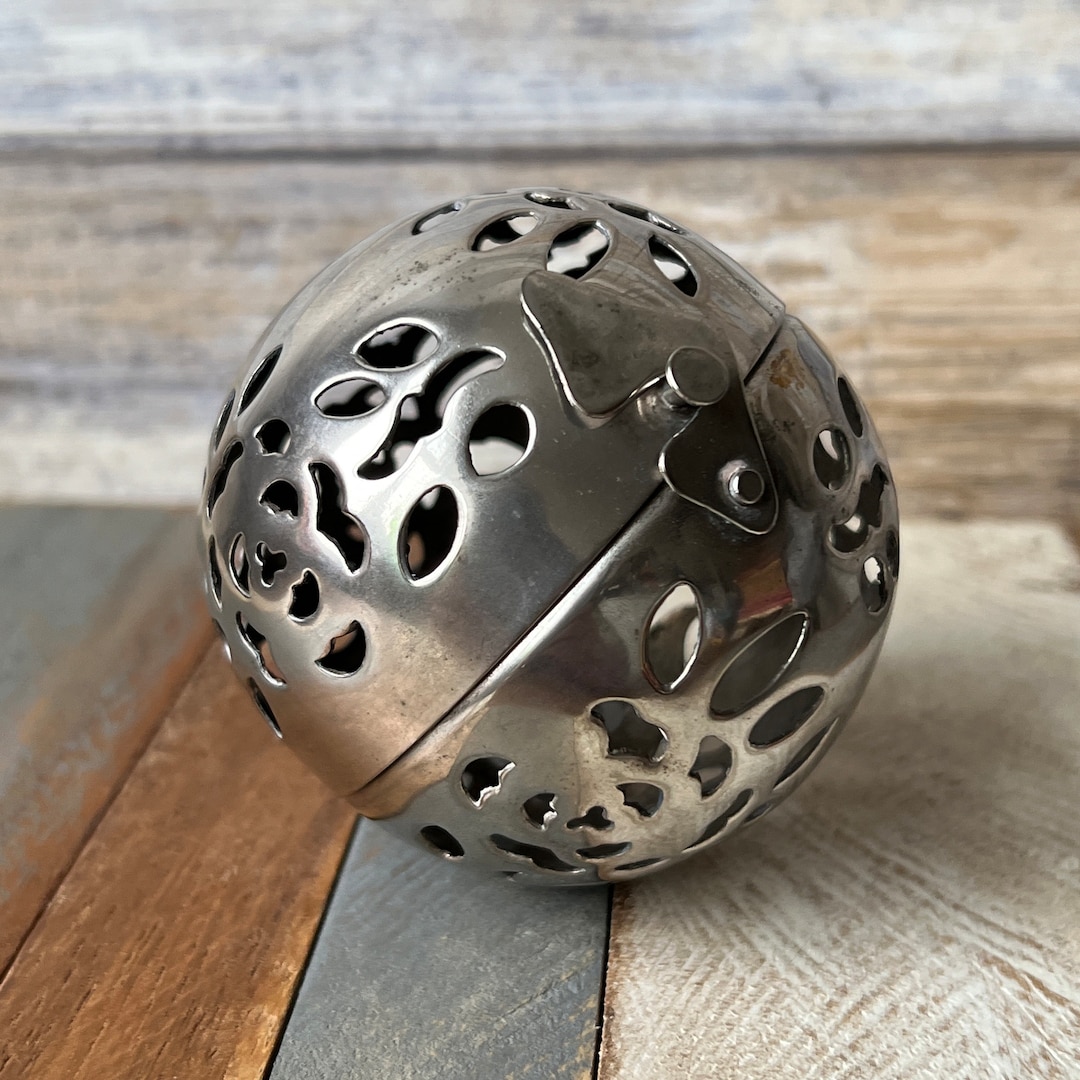 Antique Victorian Silver Plated Brass Coach Hand Warmer Ball - Etsy