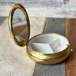 Vintage Gold Toned House of Lords Pill Box With Mirror - Etsy