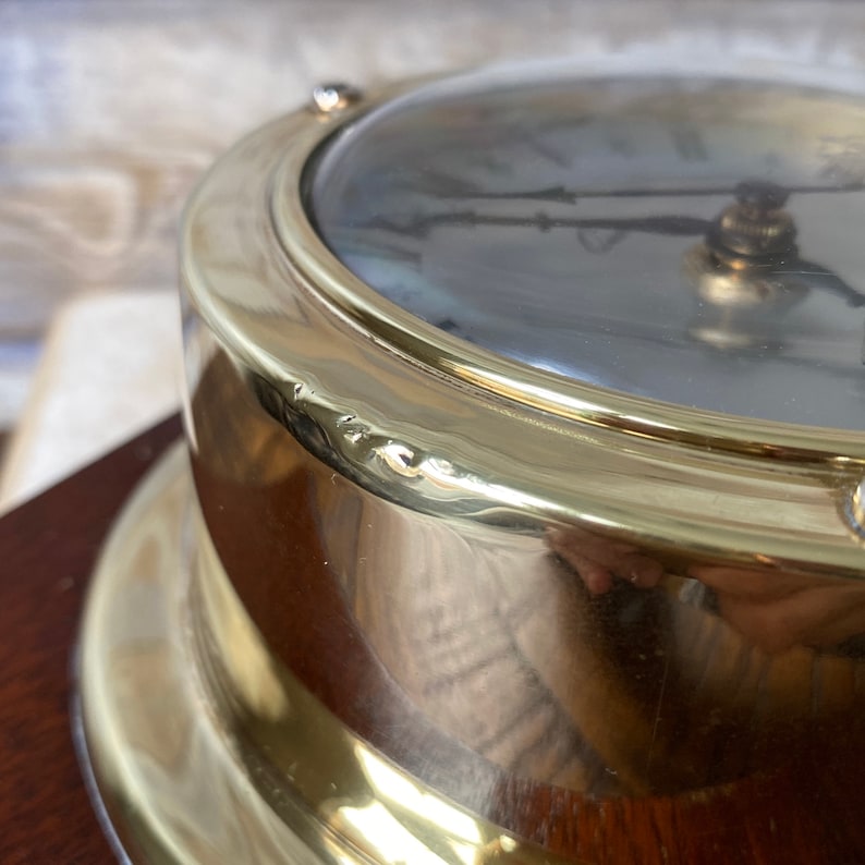 Vintage Brass Marine Nautical Ship Wall Clock Robinclox Quartz - Etsy