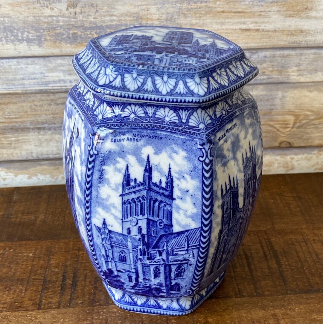 Vintage Collectible Ringtons Tea 1990s Large Maling Ware Tea Caddy ...