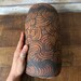 Rare Old Australian Aboriginal Carved Wire Burnt Wooden COOLAMON Bowl ...