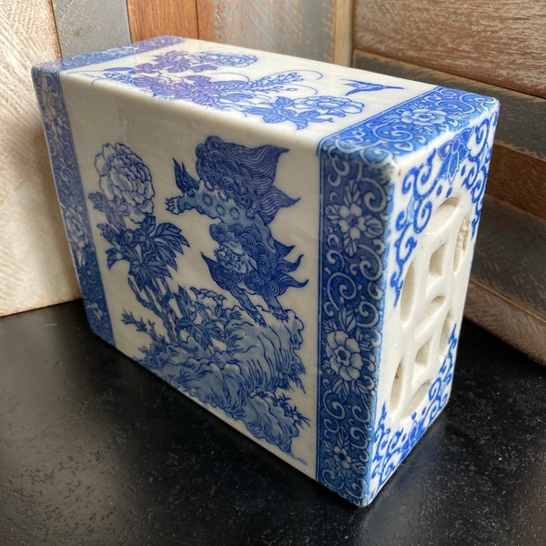 Chinese Porcelain Pillow - Etsy