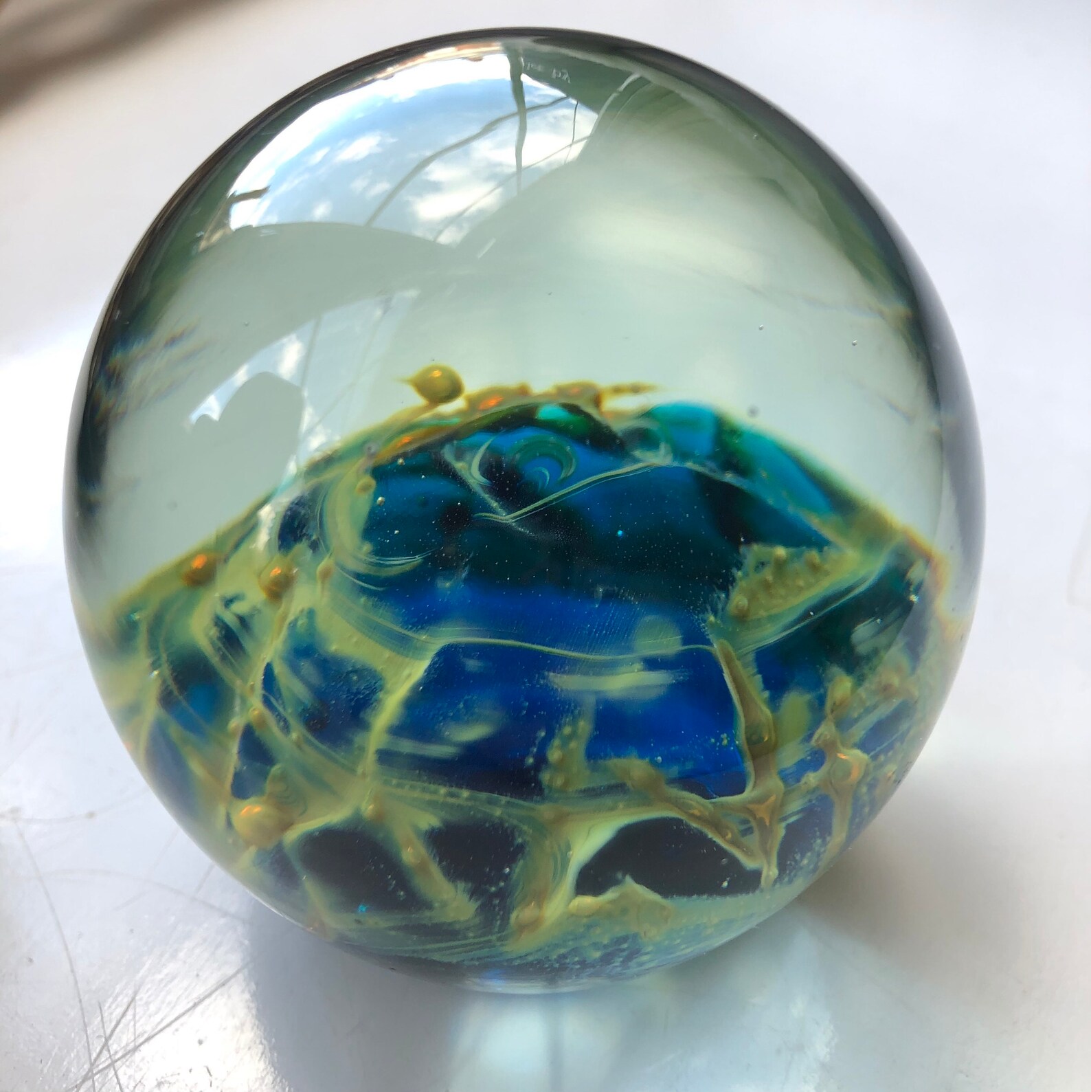 Vintage Mdina Glass Paperweight star in the Sky - Etsy