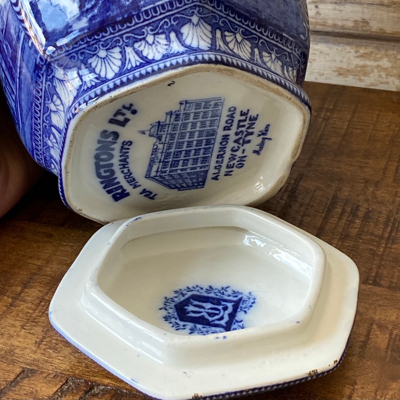 Vintage Collectible Ringtons Tea 1990s Large Maling Ware Tea Caddy ...