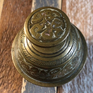 Vintage Small Brass Buddhist Temple Bell Engraved With Flowers - Etsy