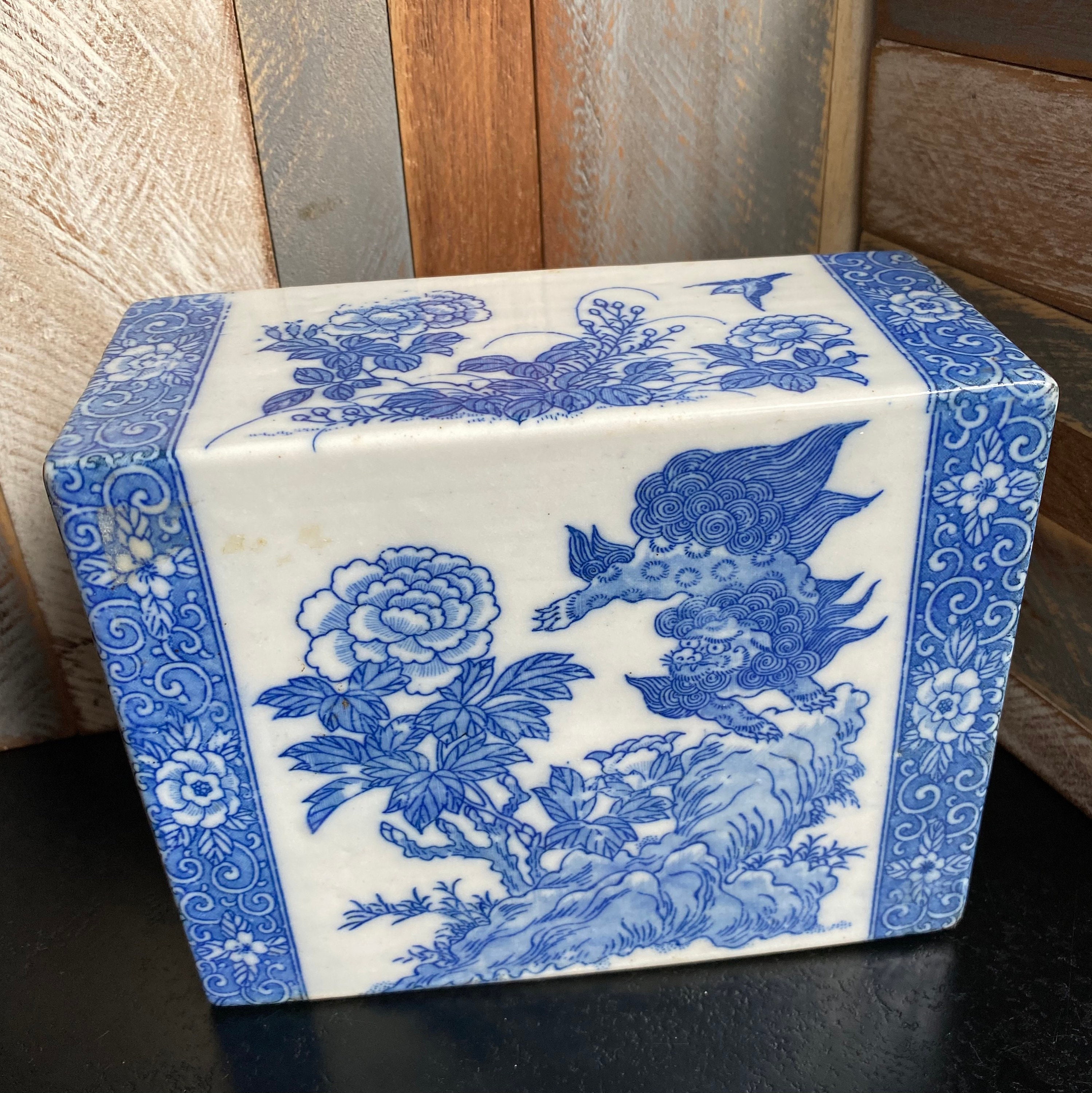 Antique 1800s Chinese Qing Dynasty Opium Pillow Blue and White - Etsy
