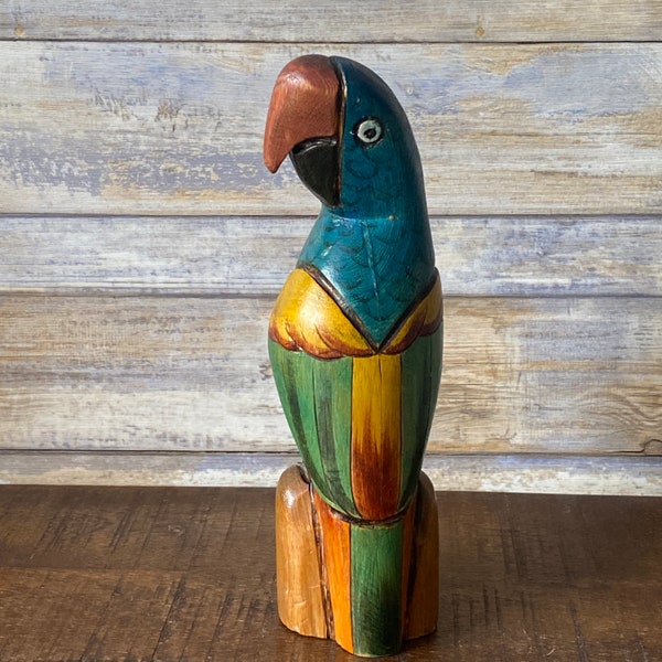 Hand Painted Parrot - Etsy