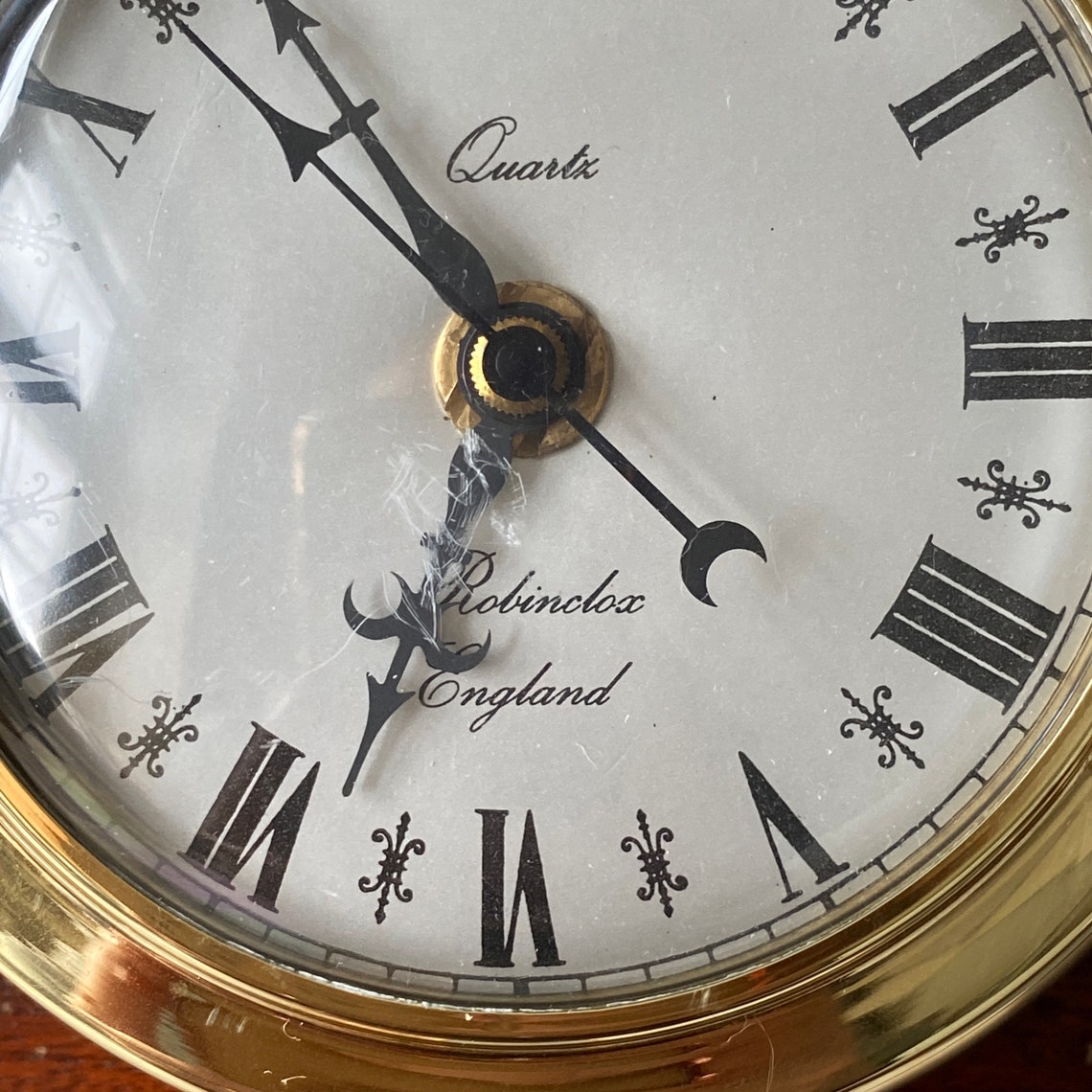 Vintage Brass Marine Nautical Ship Wall Clock Robinclox Quartz - Etsy