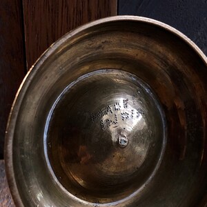 Vintage Small Brass Buddhist Temple Bell Engraved With Flowers - Etsy