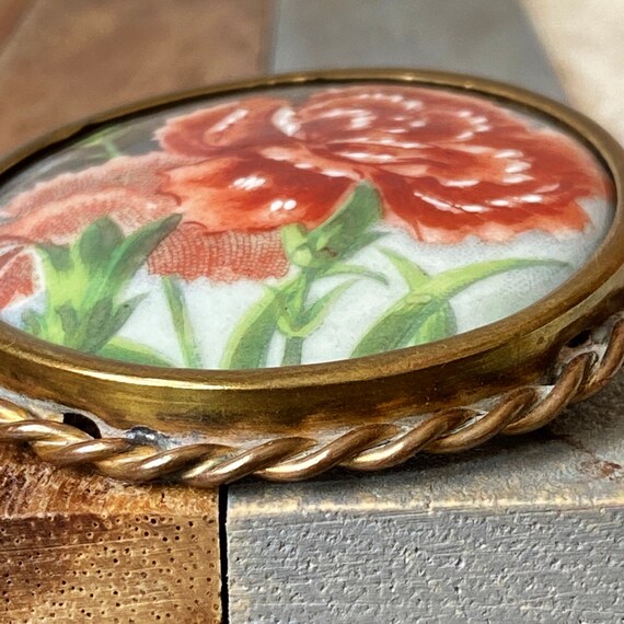 Antique French Limoges Hand Painted Carnations Floral… - Gem Antique French Limoges Hand Painted Carnations Floral… - Gem