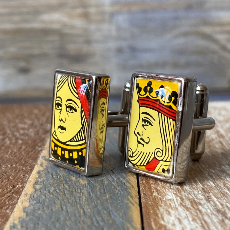 Card Cufflinks - Etsy