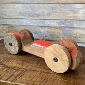 Vintage Handmade Wooden Racing Ferrari Car Toy Ornament Large Size - Etsy