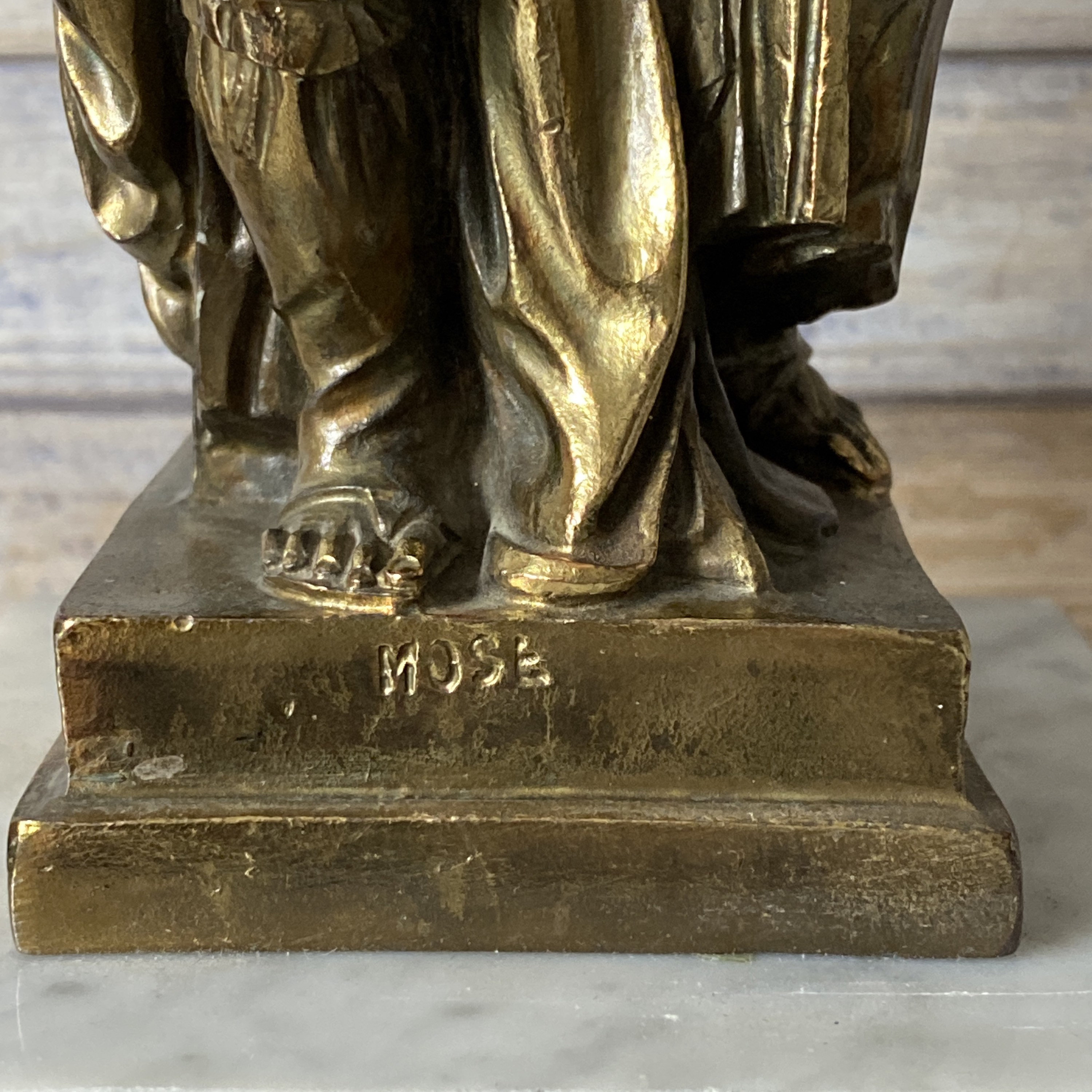 Antique Bronze Sculpture of Moses Replica of Michelangelo Cast | Etsy