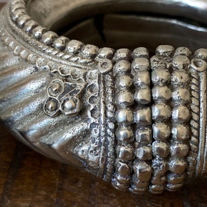 Antique African Tribal Silver Bangle Pair: Chunky Ribbed Anklets - Etsy