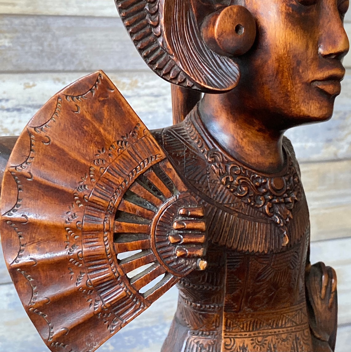 Rare Antique Museum Quality Bali Dancer Goddess Wood Fine Art | Etsy