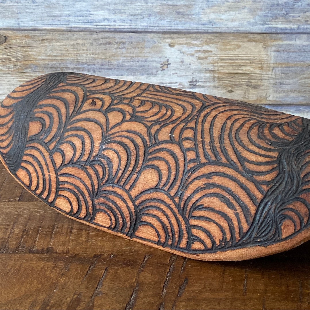 Rare Old Australian Aboriginal Carved Wire Burnt Wooden COOLAMON Bowl ...