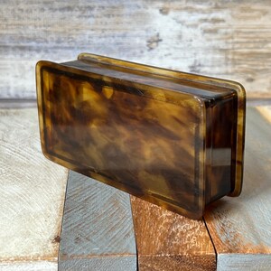 Antique Art Deco Bakelite Rectangular Tobacco Snuff Box Stamped Made in ...