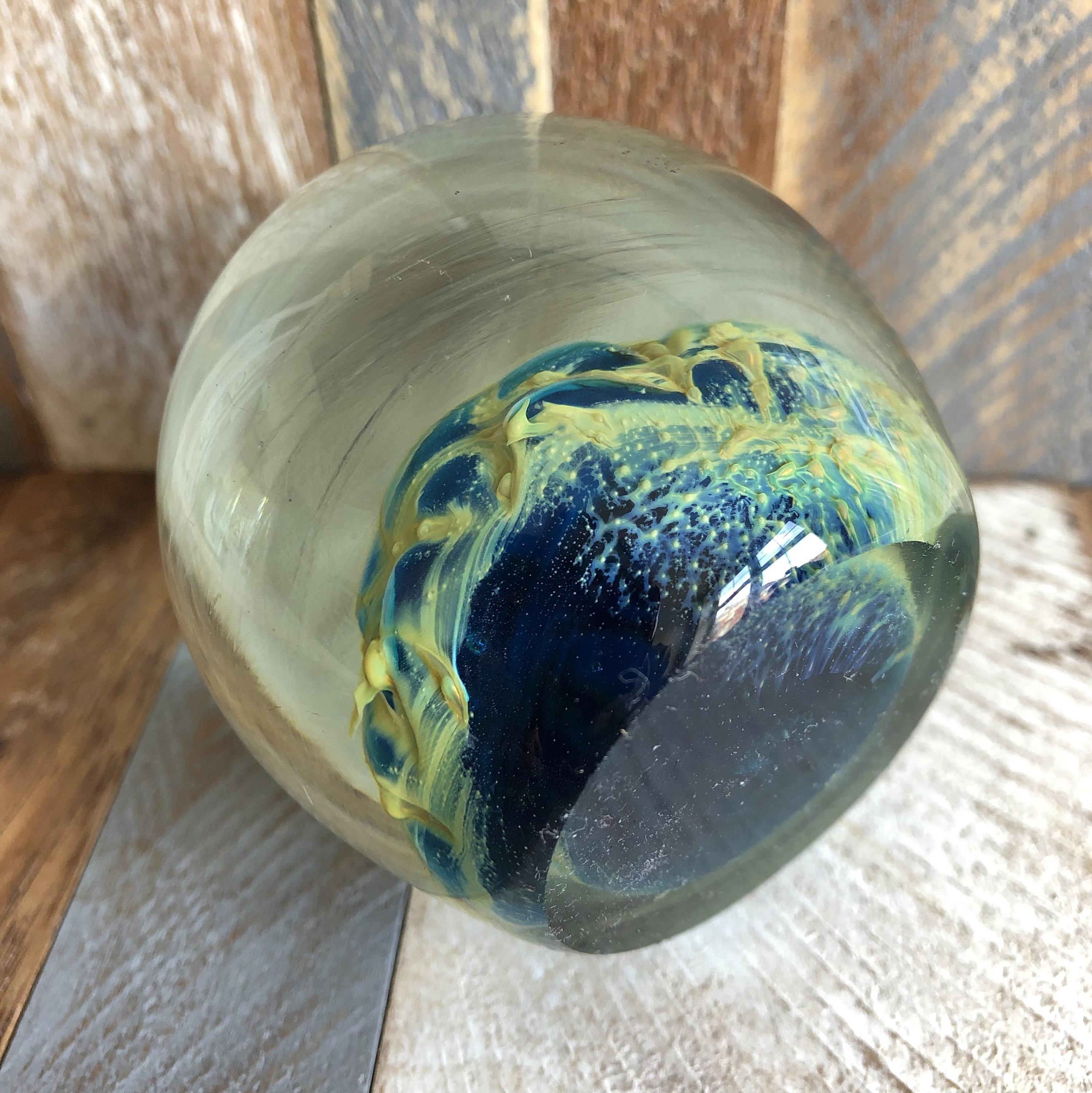 Vintage Mdina Glass Paperweight star in the Sky - Etsy