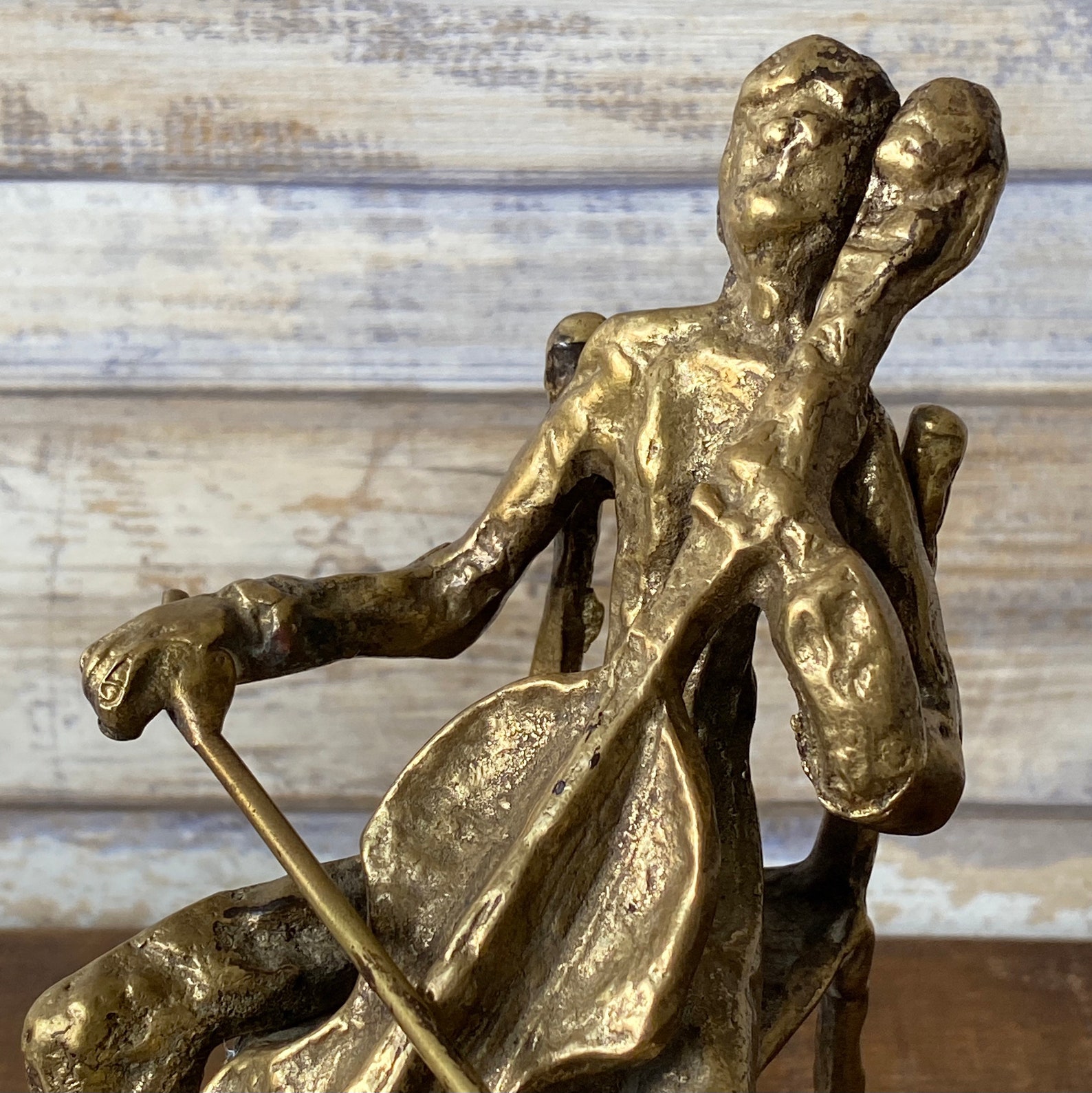 Vintage 1970s Bronze Cellist Musician Cello Player Sculpture - Etsy UK