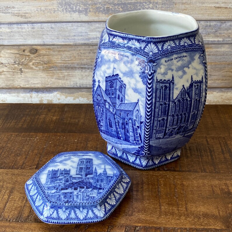 Vintage Collectible Ringtons Tea 1990s Large Maling Ware Tea Caddy ...